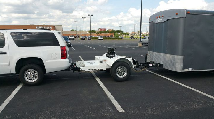 what must you do when you hitch an unbraked trailer to a towing vehicle